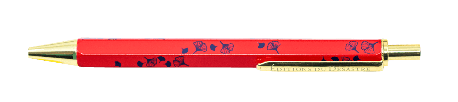 PLEIN & DELIES - Stylo hexagonal - gingko | Les Éditions du Désastre